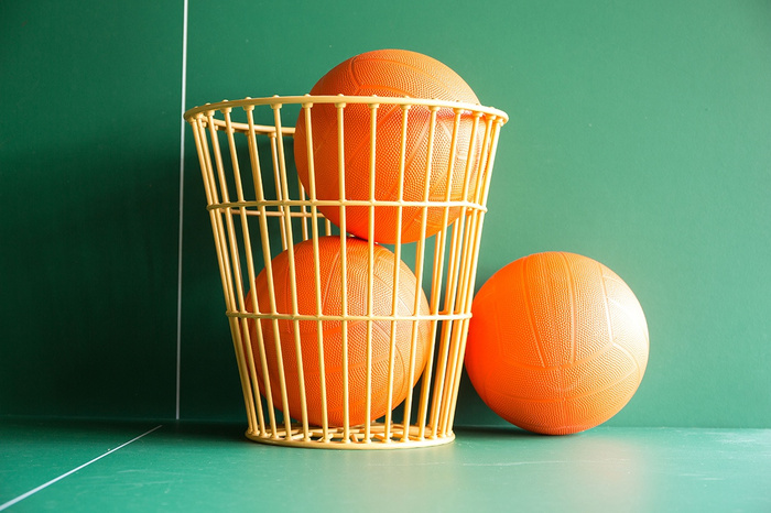 Chair Ball Basket ตะกร้าแชร์บอล SPORT LAND ขนาดมาตรฐาน สีครีม - MJ ...