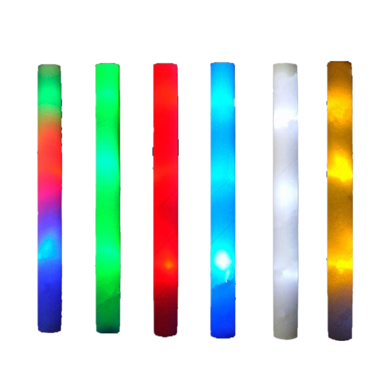 -Up Foam Sticks Led Soft Batons Rally Rave Glowing Wands Color Changing ...
