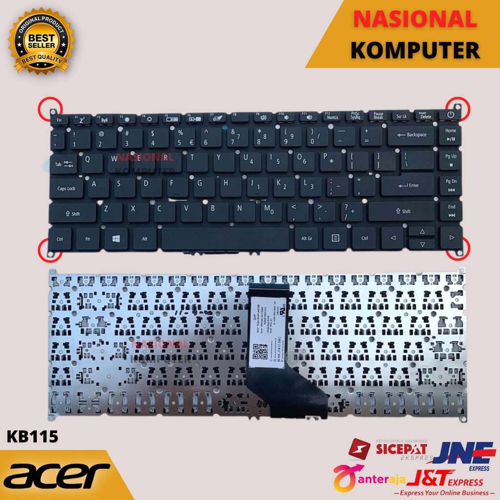 Keyboard Acer Aspire 3 A314 A314-21 A314-41 33 31 A514 A514-52 A514-53 | Lazada Indonesia