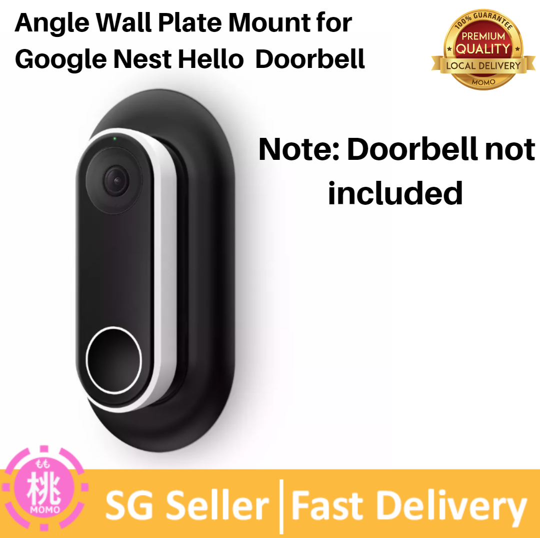 UV-Resistant Wall Plate Mount Designed for Google Nest Hello Smart WiFi ...