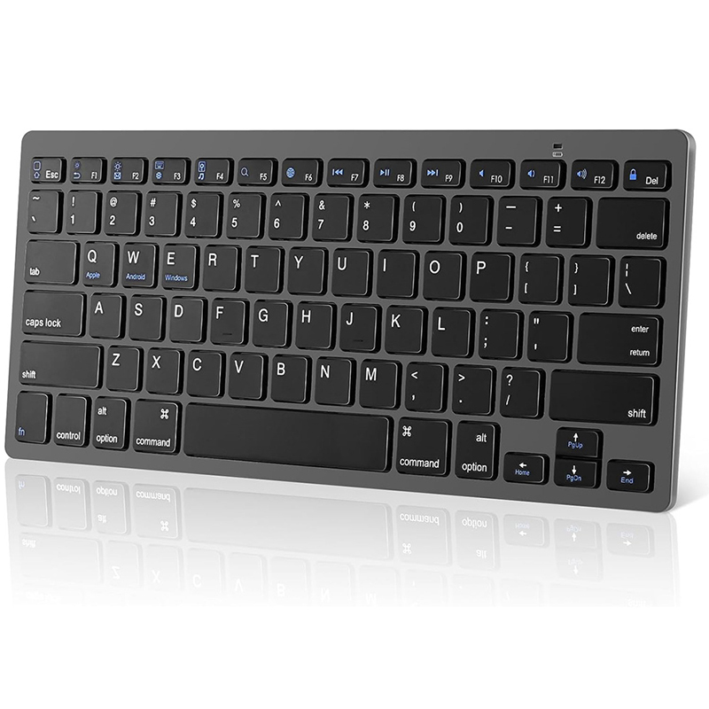 Jomaa Wireless Bluetooth Keyboard Ultra Thin Quiet Click Keyboard for ...