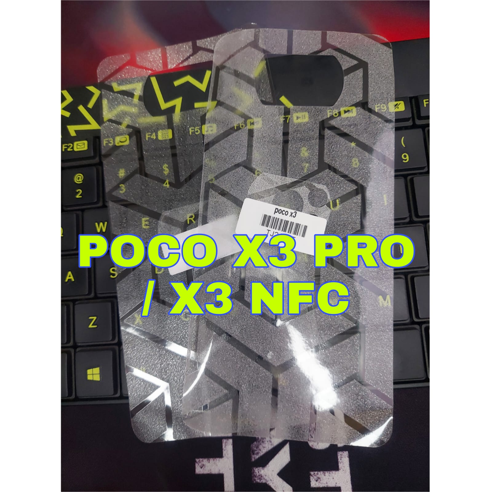 Skin Carbon POCO X3 PRO / NFC Sticker Garskin Anti Jamur Pelindung ...