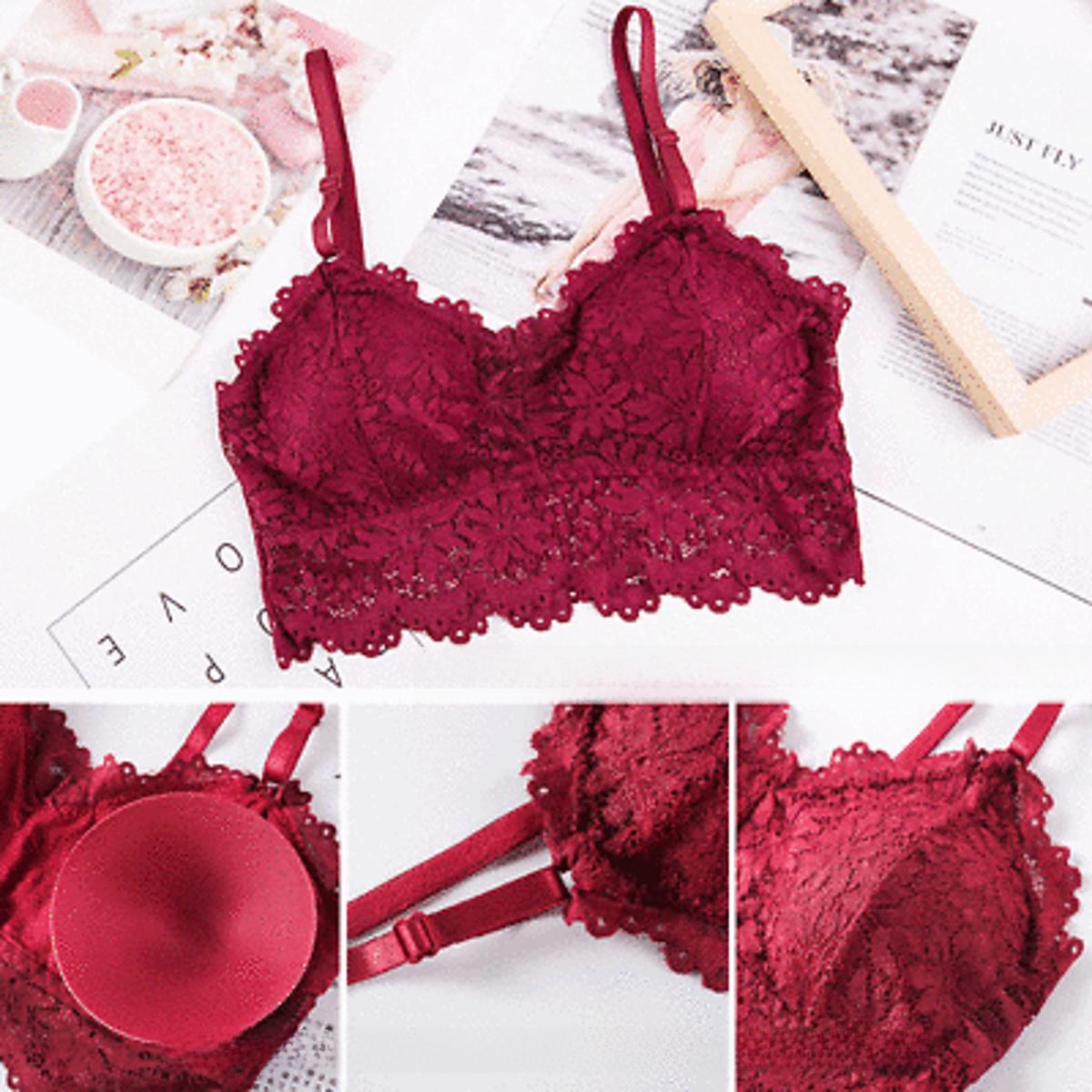 Stylish Comfortable Lace Padded Bra for Women | Daraz.com.bd