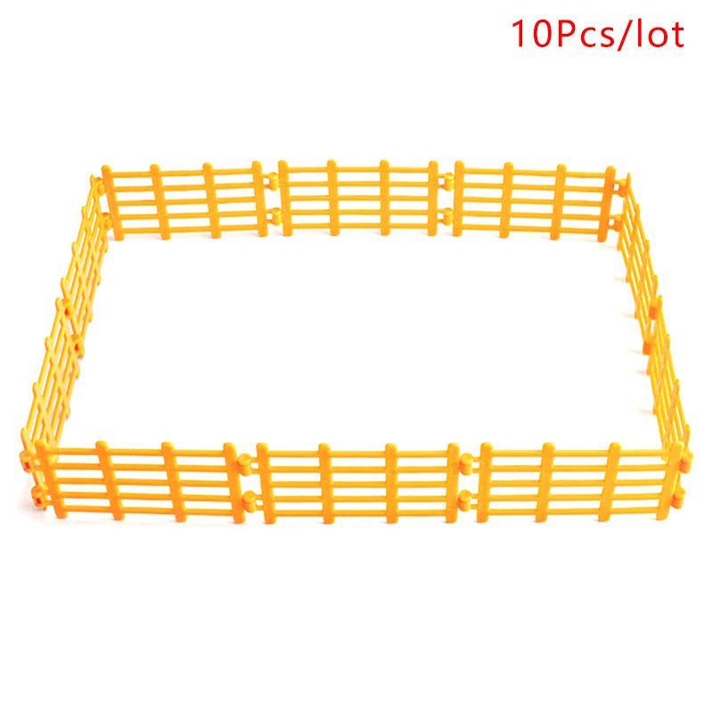 DIY Kids Toys Simulation Animals Farm Poultry Fence Models Pasture Zoo ...