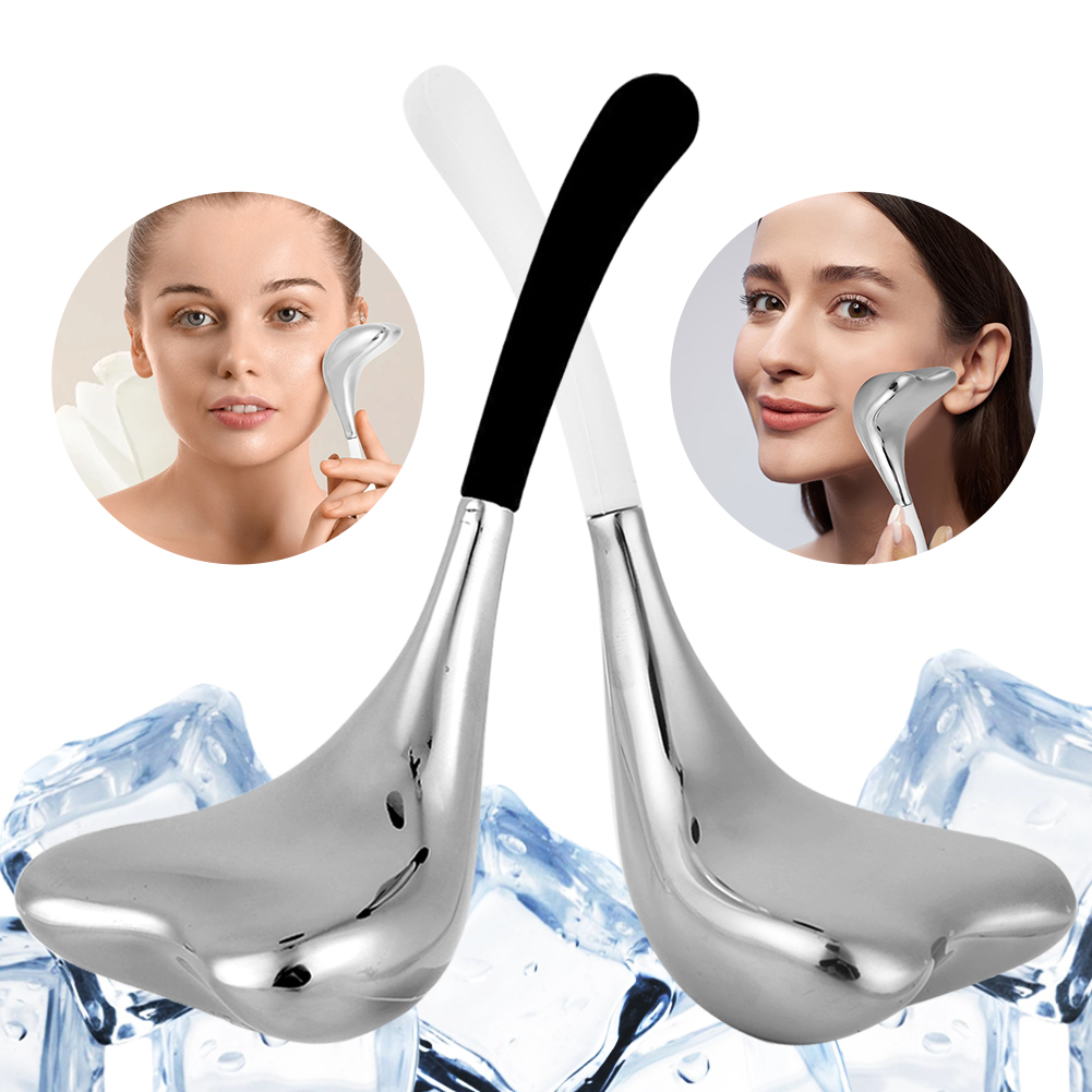 Massage Spoon Gua Sha Sticks Stainless Steel Cooling Spa Globes Ice ...