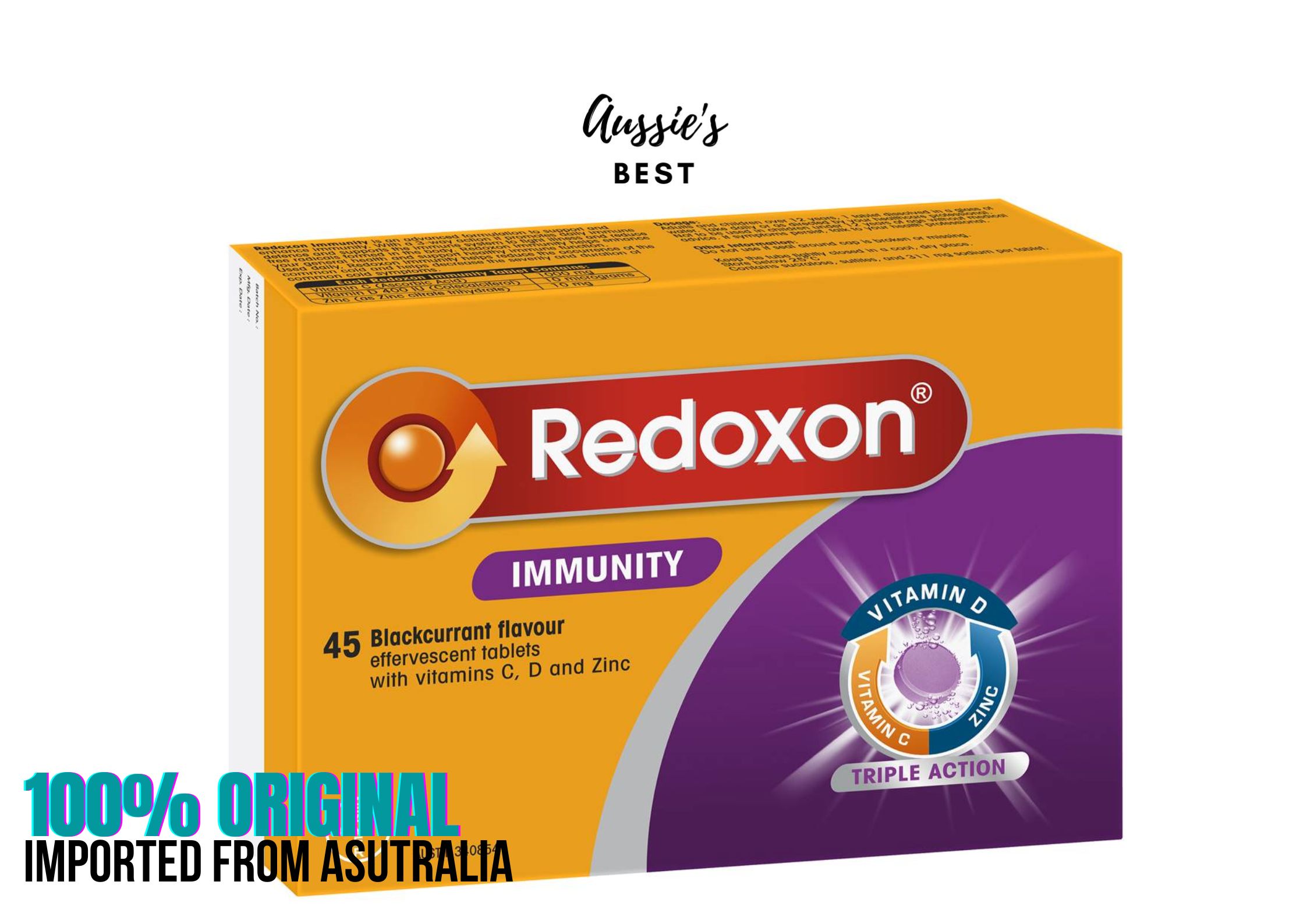 REDOXON - 45 effervescent tablets (blackcurrant & orange) | Lazada PH