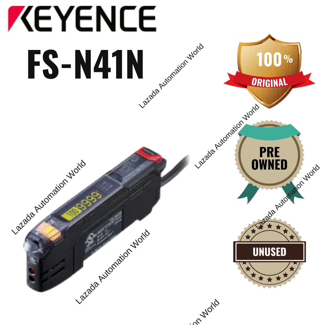 Keyence Sensor FS-N41N Fibre Amplifier, Cable Type, Main Unit, NPN FSN41N FSN41 FSN4 FSN FS-N41 ...