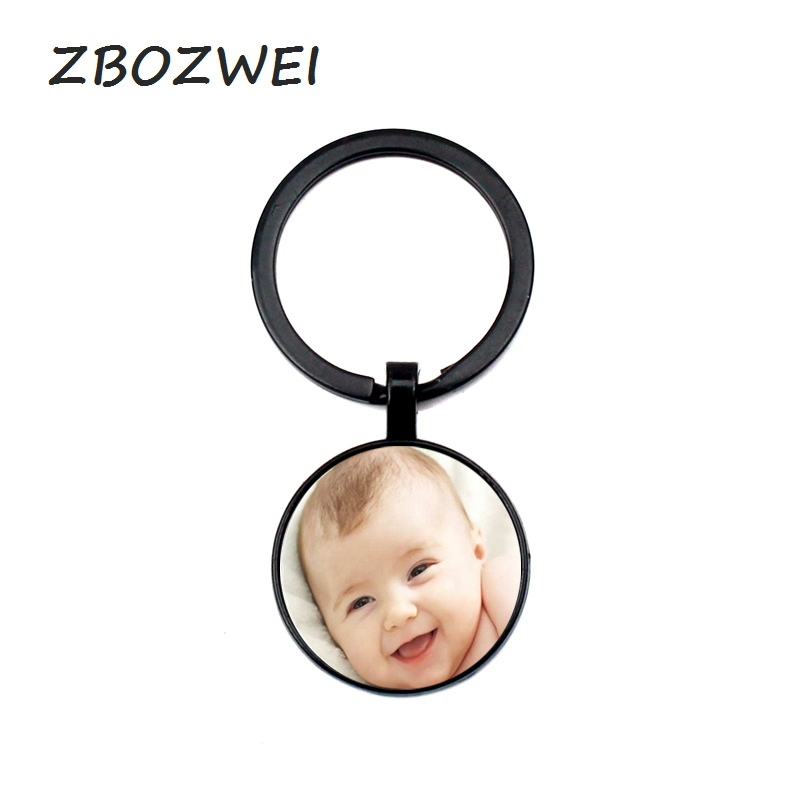 Handmade Personality Photo Family Keychain Child Dad Mom Brother Sister ...