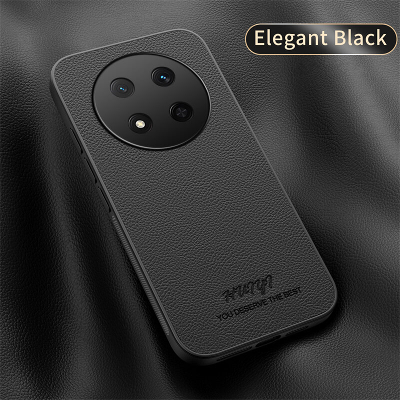 lthmy for Honor X9c 5G Phone Case Luxury Leather Back Cover Matte Soft ...