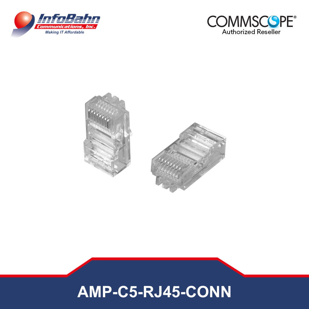 Commscope Modular Plug, 8P/8C, Unshielded, Flat Oval (MP-88U-F-2 ...