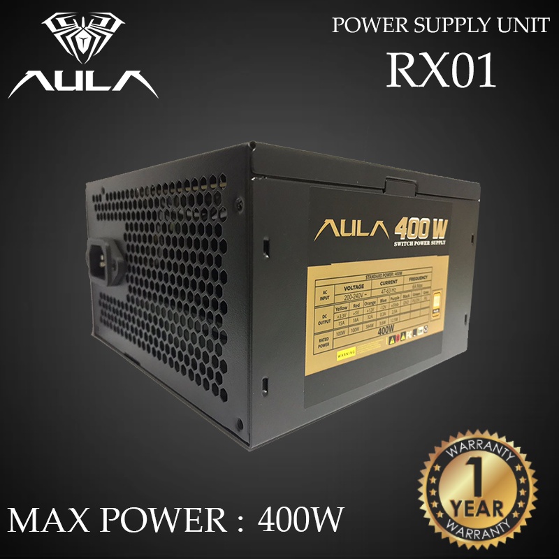 Power Supply PSU AULA 400w Gold Plus – Power Supply Gaming AULA 400w ...