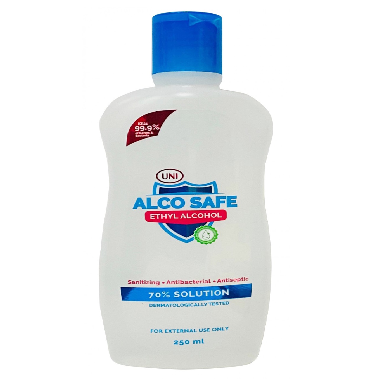 UNI ALCO SAFE ETHYL ALCOHOL 70% Solution with Moisturizer & Vitamin E ...
