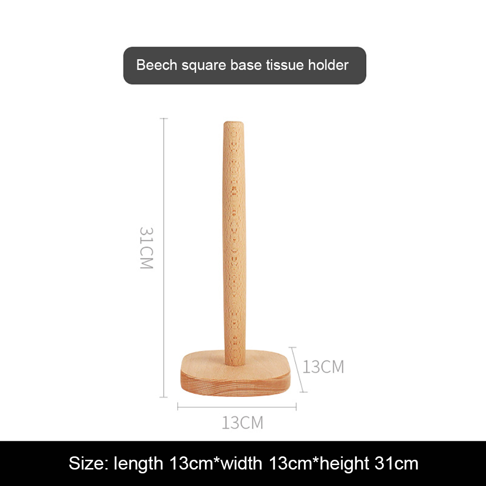 RomanticHouse Wooden Paper Towel Holder Tissue Paper Kitchen Tissue ...
