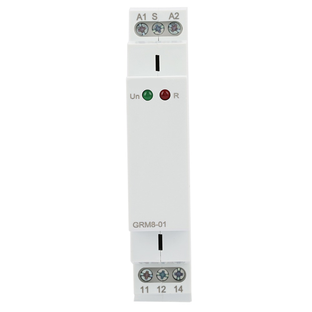 Memory Function GRM8-01 Impulse Relay 35mm DIN Rail Mount AC/DC12-240V ...