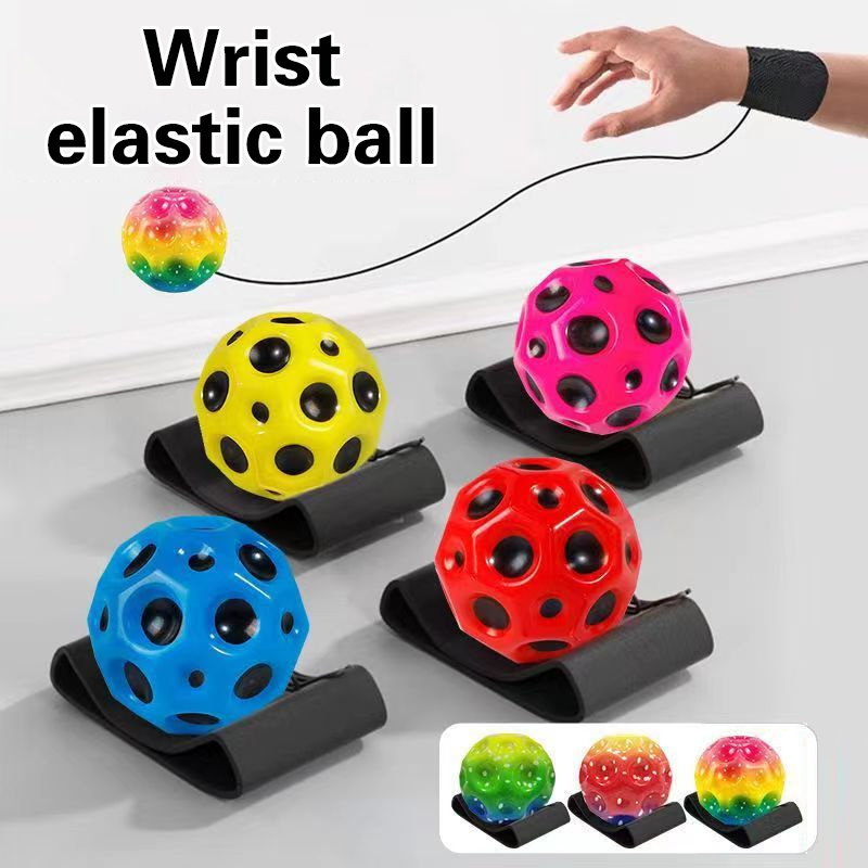 Jump Ball High Bouncing Ball Exercise Leisure Wrist Return Rubber Ball ...