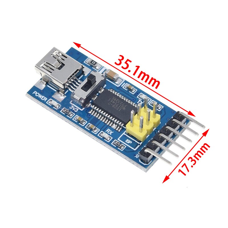 High Quality FT232RL FTDI USB 3.3V 5.5V to TTL Serial Adapter Module ...