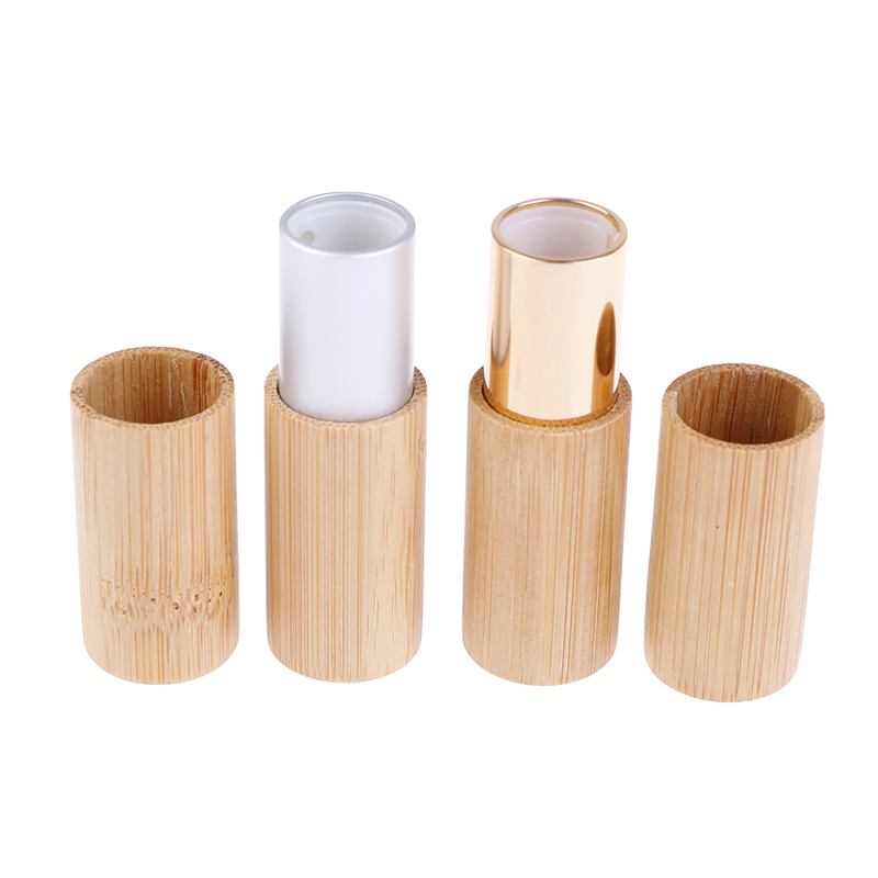 4G Bamboo Lipstick Tube Top Grade Lip Balm Sub Package DIY Empty Lip ...