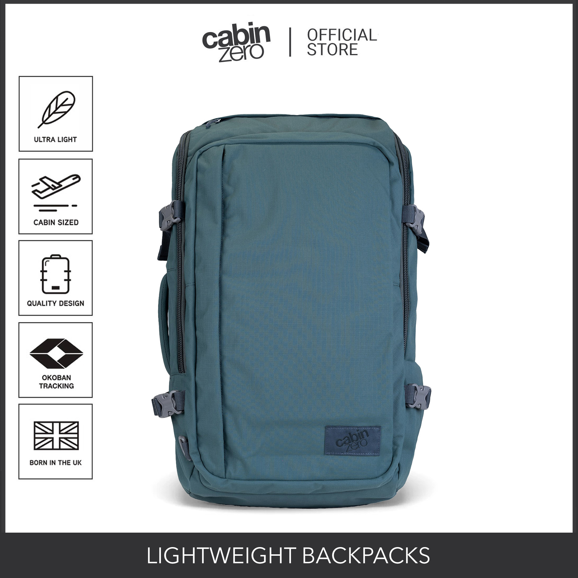 CabinZero Adventure 42L Backpack Hand Carry Luggage Travel Bag | Lazada PH