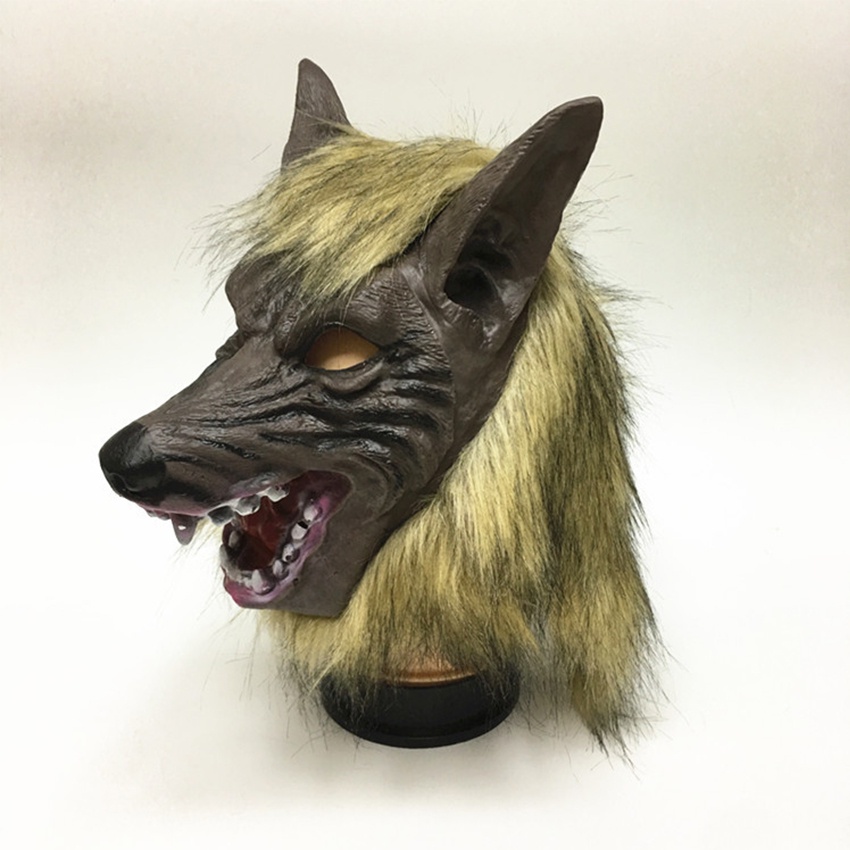 Topeng Serigala Latex / Latex Mask Wolf / Topeng Halloween / Sarung ...