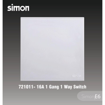 SIMON E6 Series White Switches & Socket Outlet SIRIM Approved Suis ...
