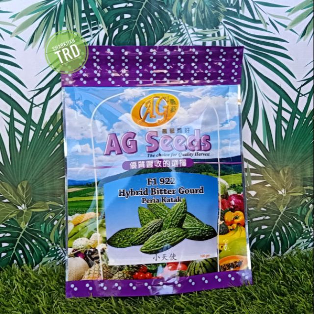 Paket 100g F1 922 AG Seeds Biji Benih Peria Katak F1 Hybrid Bitter Gourd Agroniche Ready Stock ...
