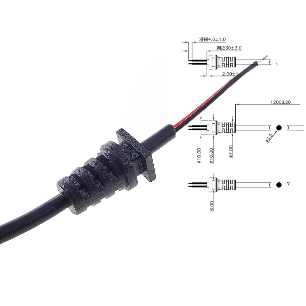 2 5 10 30 50pcs 2 Wires Open Dc Magnet Spring-Loaded Pogo Pin Connector ...