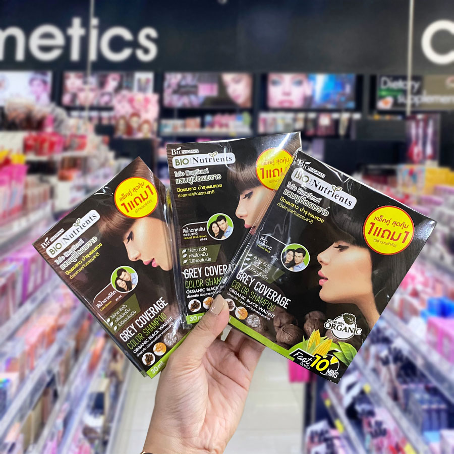 BIOWOMAN ไบโอวูเมนส์ แชมพูปิดผมขาว ไบโอ นิวเทรียนท์ 30 มล.Bio Nutrients ...