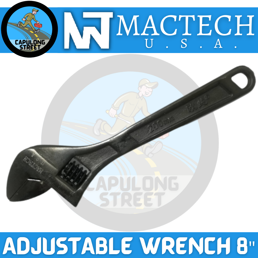 Business01 Mactech Adjustable Wrench 8 Inches Katala Wrench Mechanics ...