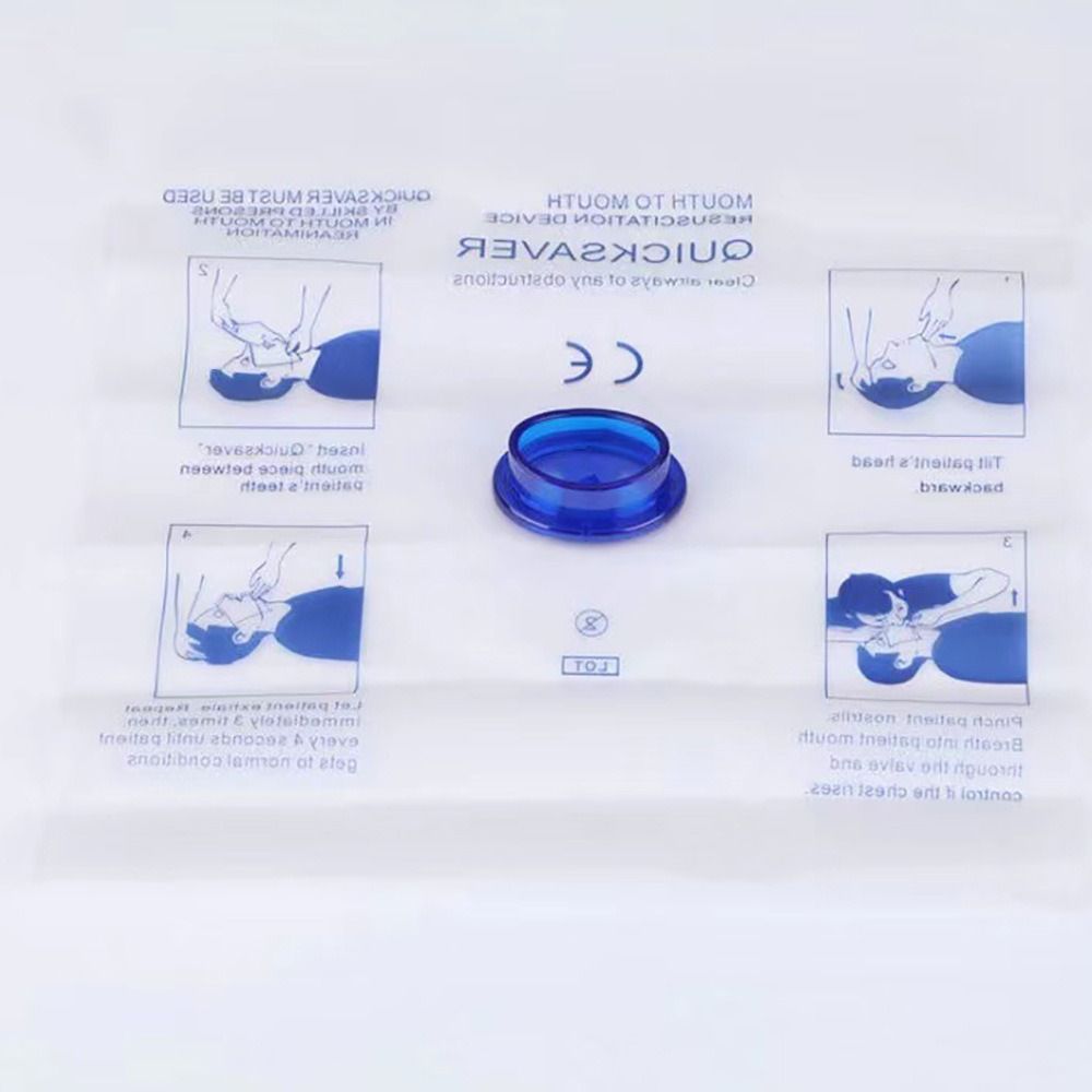 Portable Mouth to Mouth CPR Face Shield Breathing Respirator Mouth ...