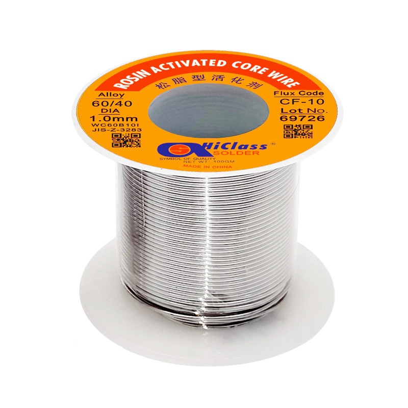 ASAHI SOLDER ROSIN ACTIVATED CORE WIRE CF-10 0.6mm/0.8mm/1.0mm 100G ...