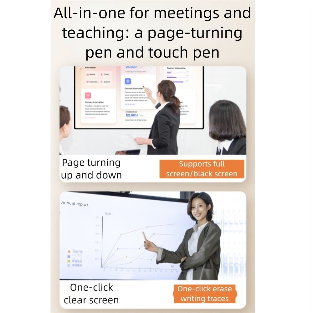 Durable 2.4GHz Laser Pointer Clicker Meeting Remote Presentation Laser ...