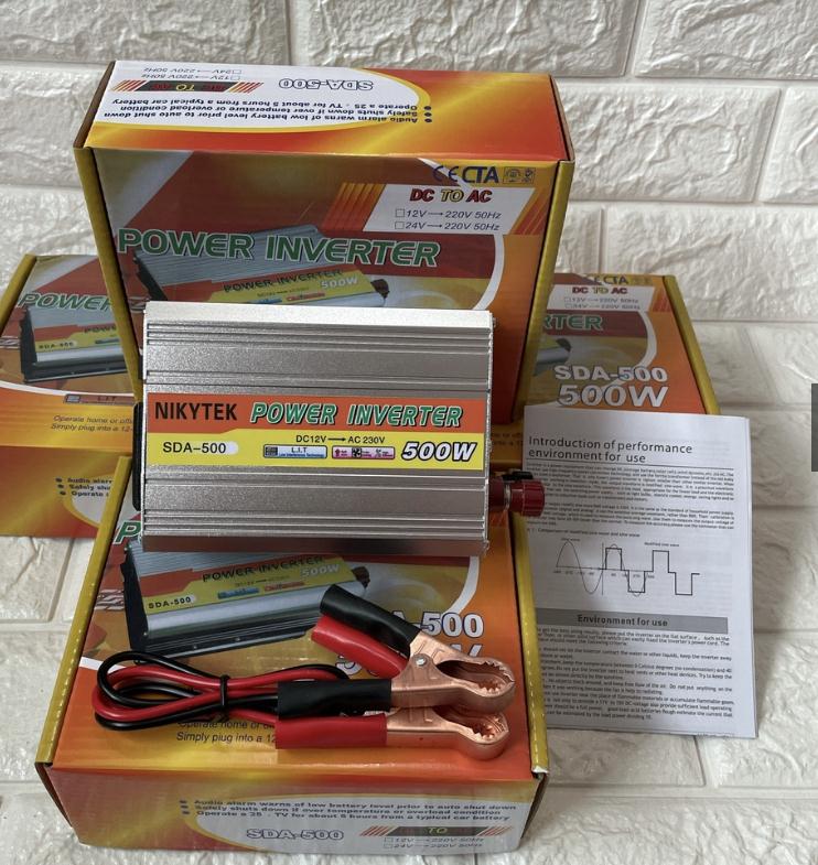 ShoppingMall อินเวอร์เตอร์ 12V220W ตัวแปลงไฟฟ้า เครื่องแปลงไฟรถเป็นไฟบ้าน ตัวแปลงไฟรถ ใช้อุปกรณ์ ...