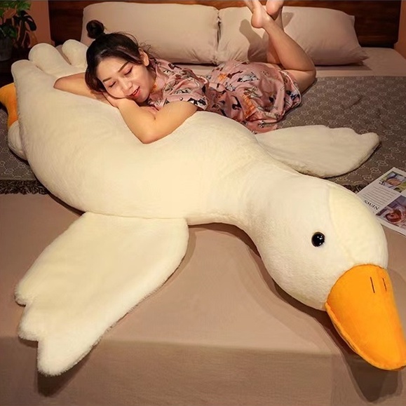 160cm Long Plushie Goose pillow cute stuffed toy plush goose toy ...