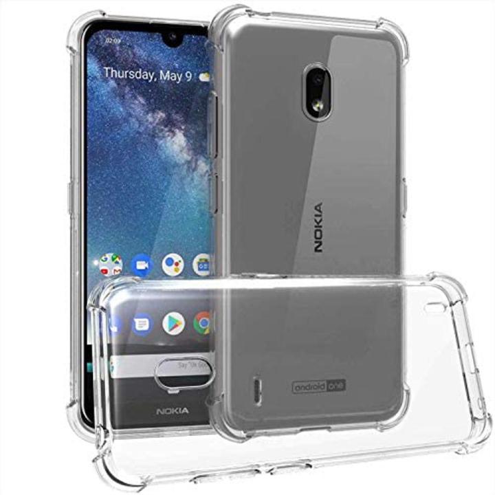 Nokia C1 Soft Shock Proof Jelly Back Cover Transparent | Daraz.pk
