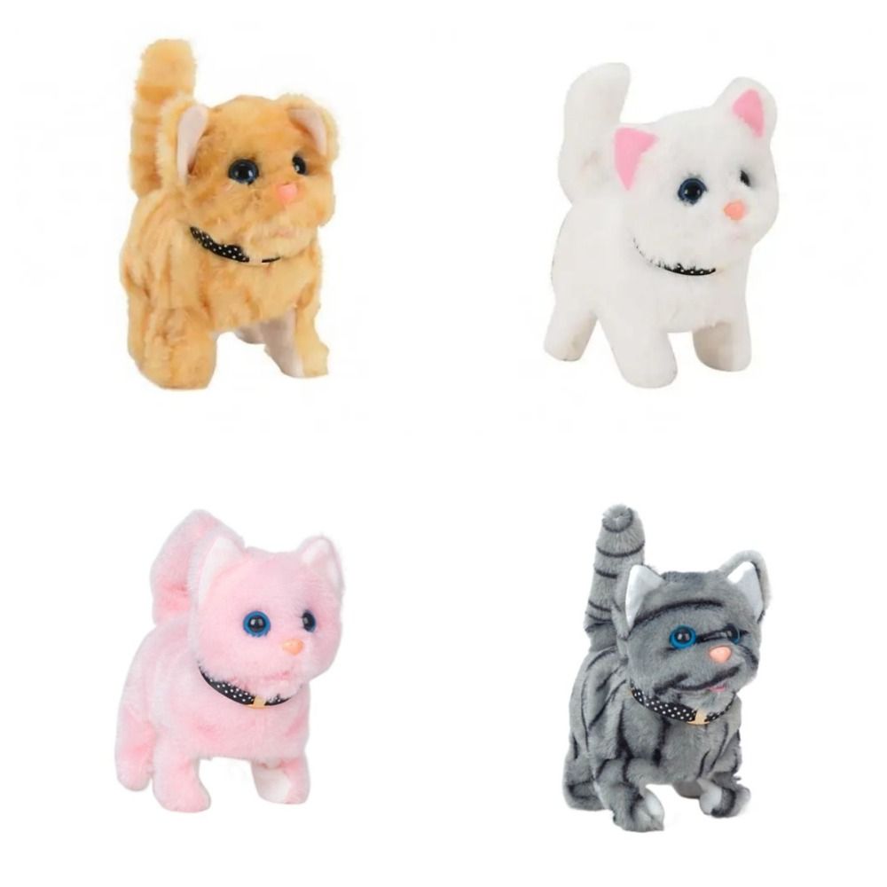 Funny Interactive Cute Electronic Pet Cartoon Soft Meow Cat Toy Voice ...