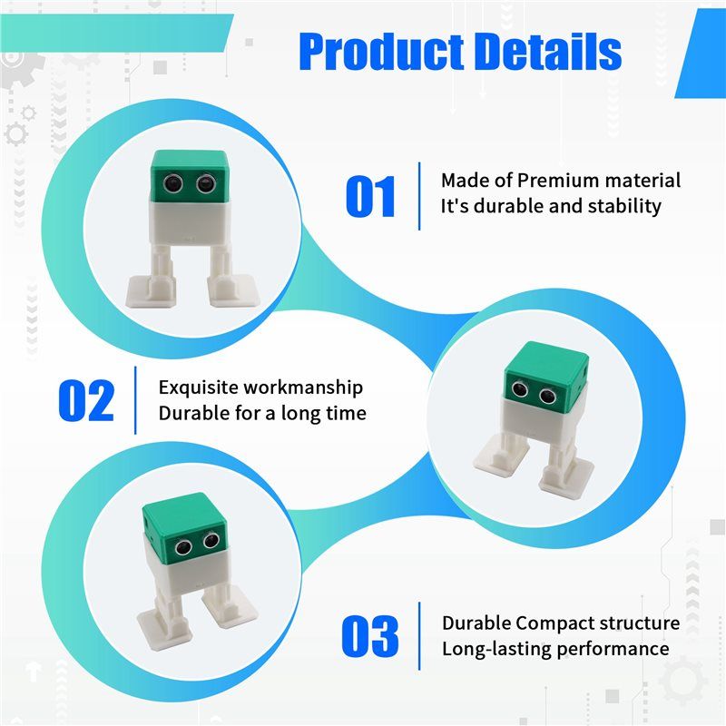 DIY Robot Obstacle-Avoiding 3D Printing Dance Robot Ultrasonic Obstacle ...
