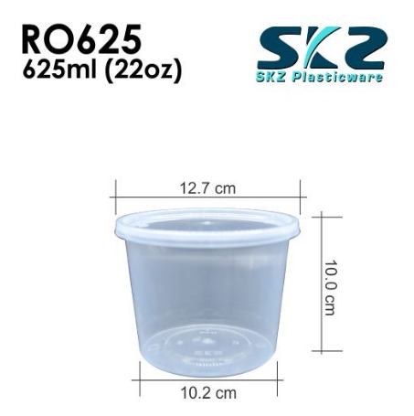 Sold per Box - Microwavable Plastic Container ( circle ) With Lid ...