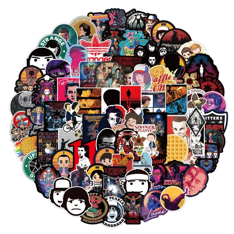 【New Lruduct】10/50/100pcs Pack Stranger Things Stickers Waterproof PVC ...
