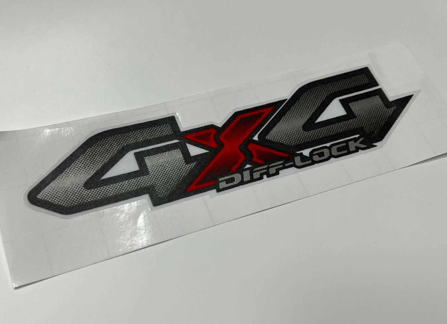 สติ๊กเกอร์ 4x4 DIFF-LOCK ลาย2-จำนวน2แผ่น-ขนาด37x10cm สำหรับติดแก้มท้าย ...