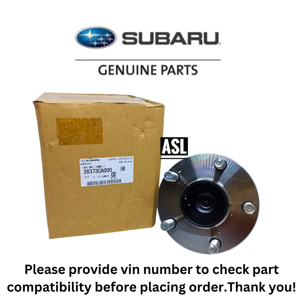 28373CA000 Genuine Subaru Front Axle Hub Wheel Bearing BRZ Toyota GT86 ...