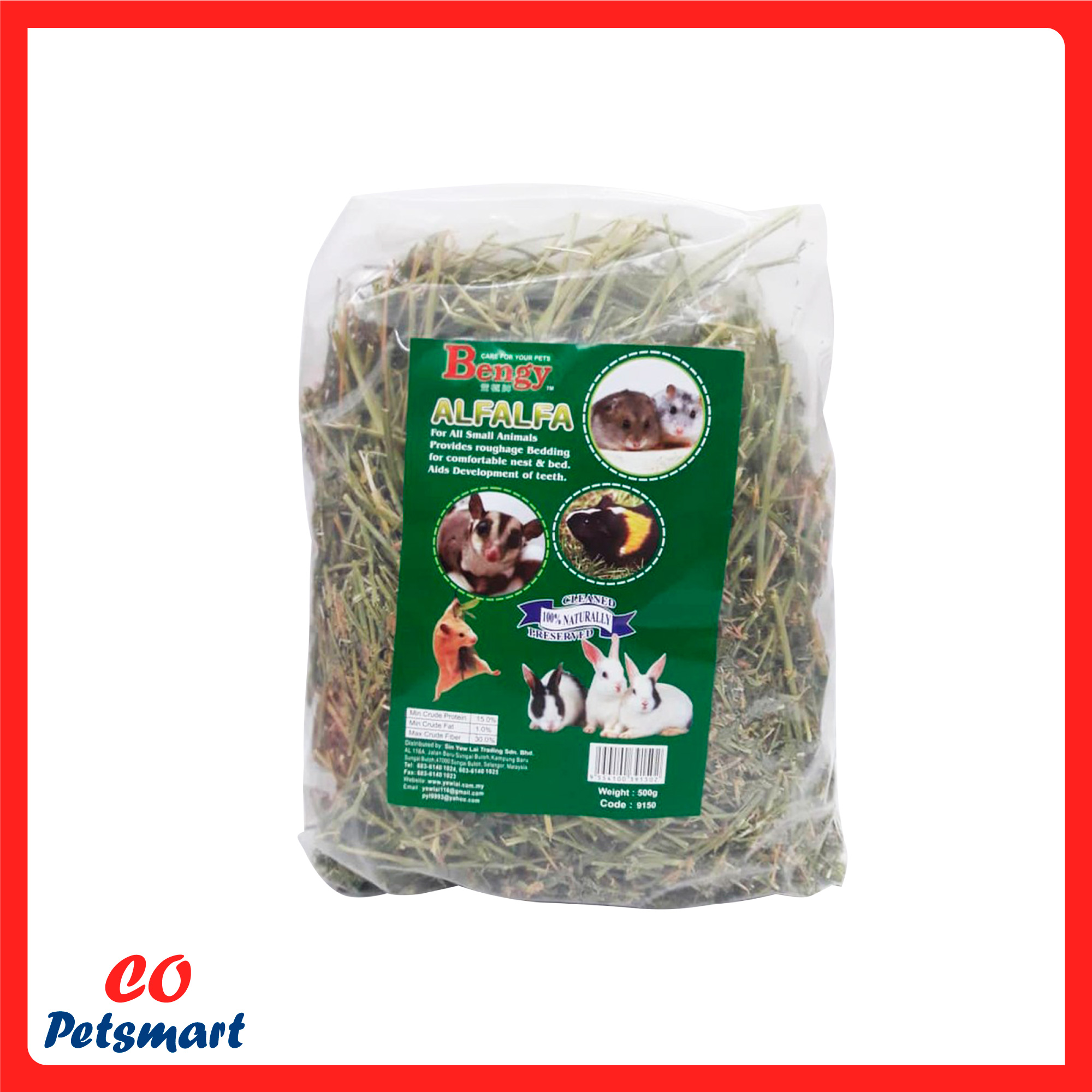 Bengy Rabbit Rodent Hay 500g / 1kg | Lazada