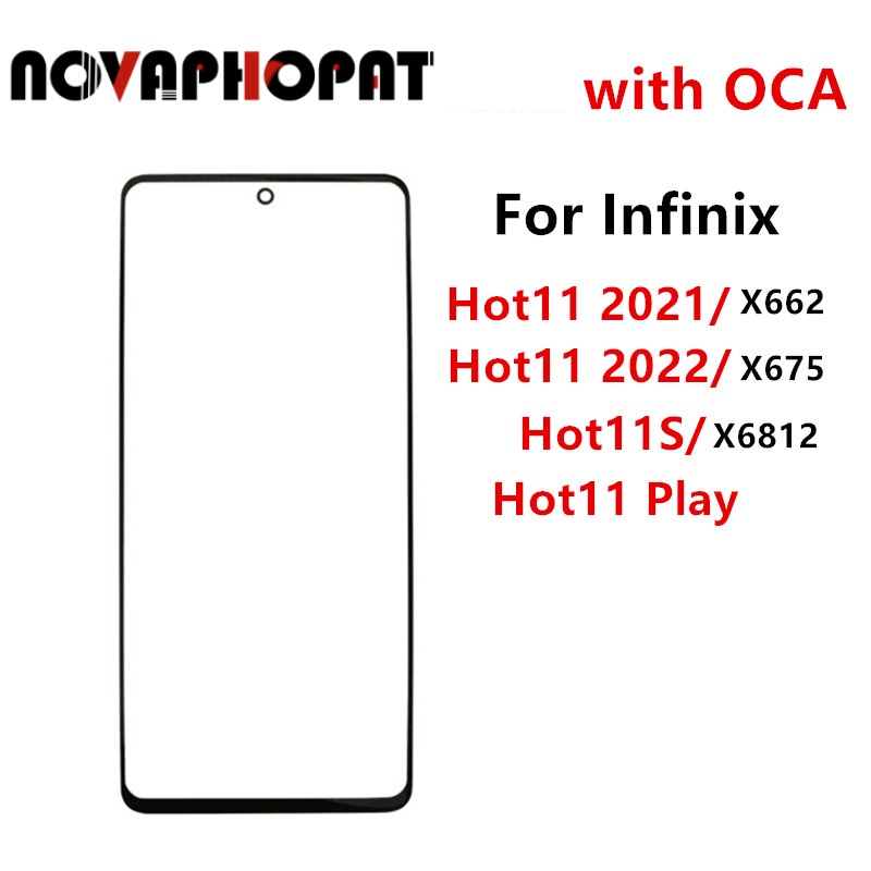 Front Glass Screen For Infinix Hot 11 Play 11S NFC X6812 X675 X662 ...