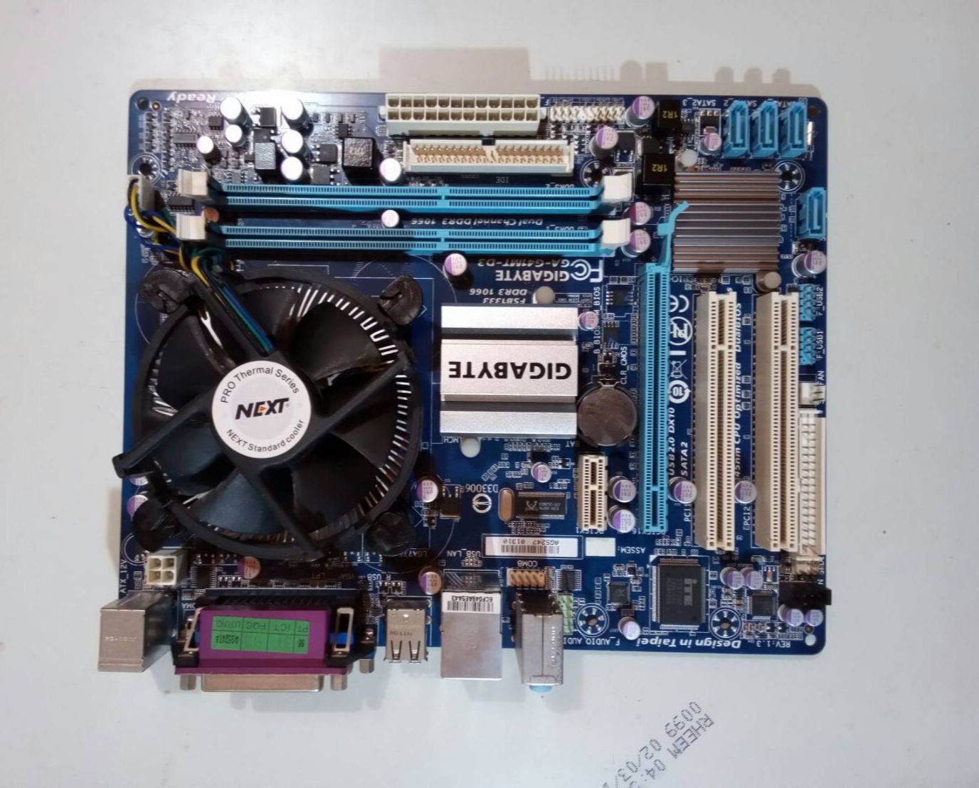 (เมนบอร์ด) +ซีพียู+MAINBOARD GIGABYTE GA-G41M-S2 พร้อม CPU E6500+ซิ้ง ...