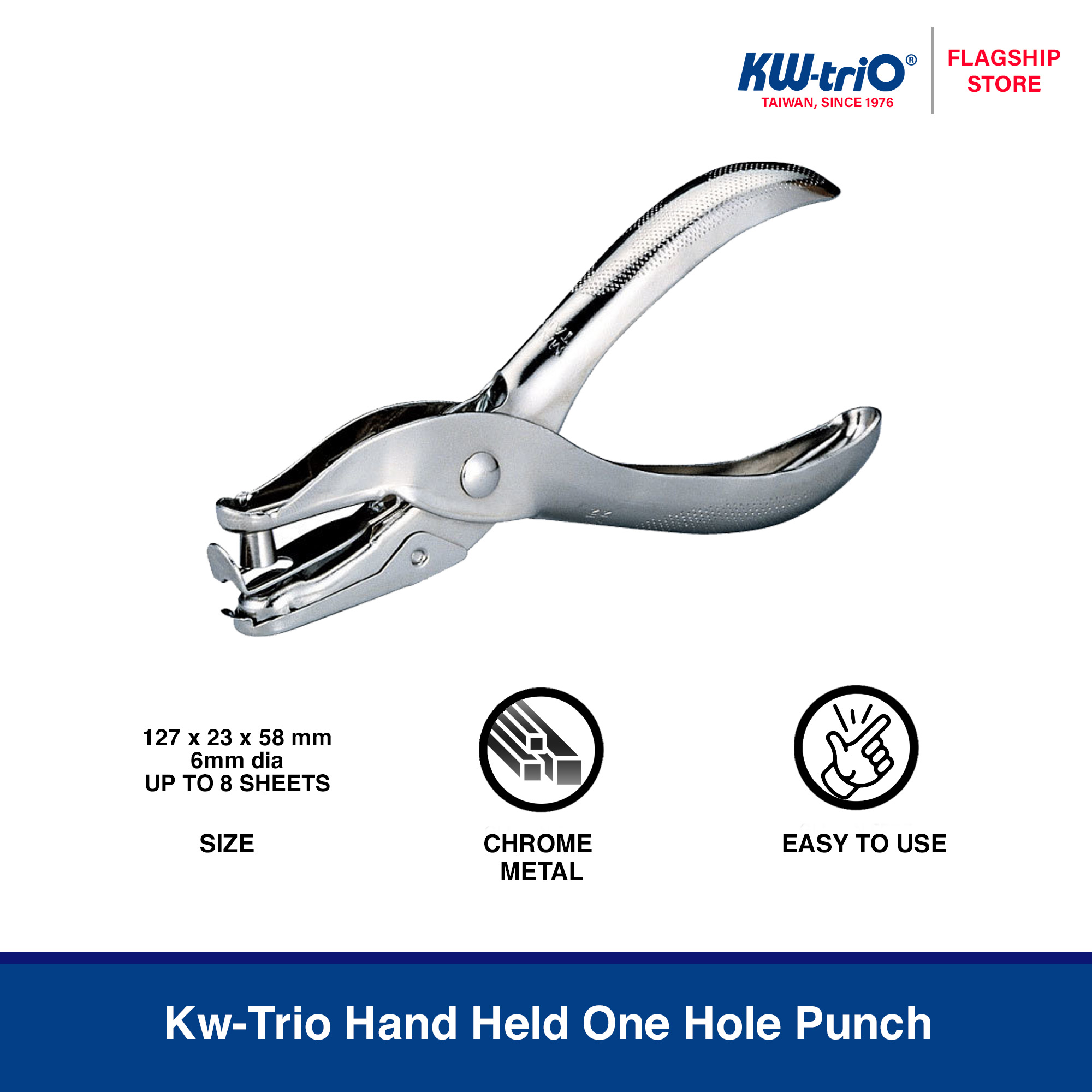 Kw-Trio Hand Held One Hole Punch [151797A0] | Lazada PH