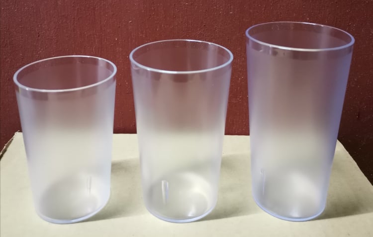 Clear Drinking Cup Baso High Quality Frosted Plastic Tumbler Available ...
