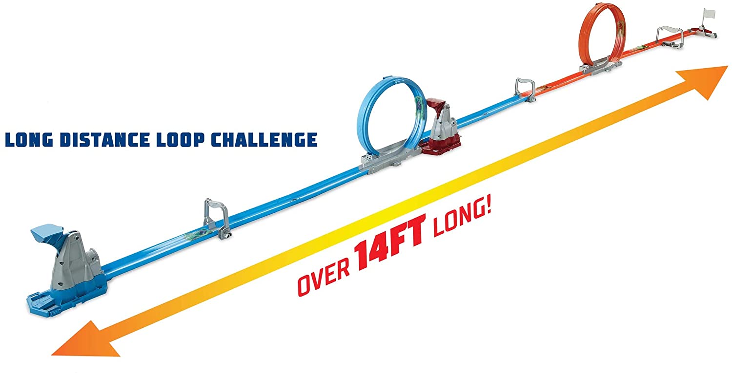 Hot Wheels Double Loop Dash Trackset รุ่น GFH85 - Smallworld - ThaiPick