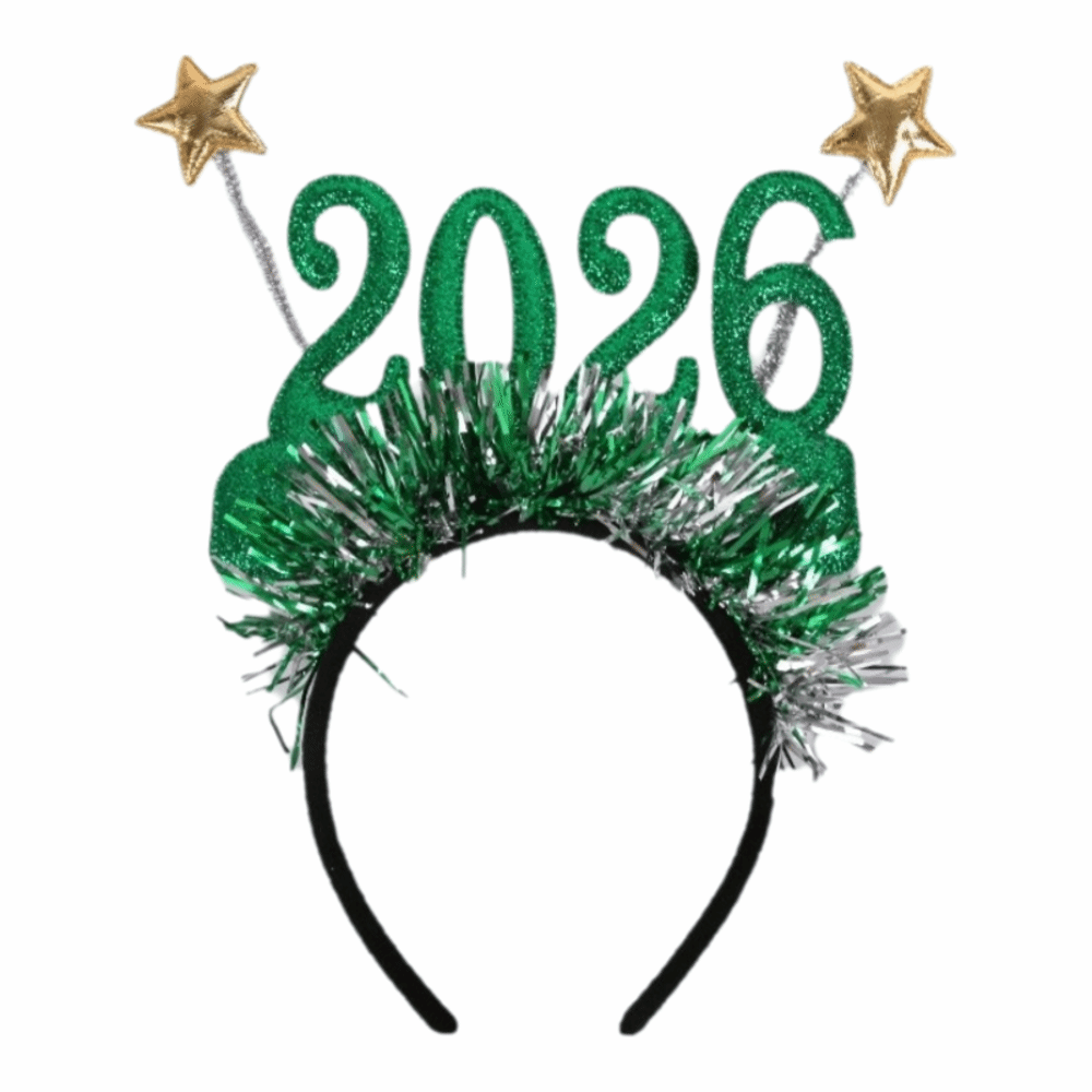 New 3D Spring Christmas Headband New Year‘s Eve Party Decoration 2026 ...