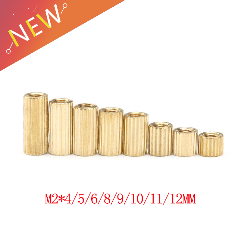 20pcs M2x4/5/6/8/9/10/11/12 Mm Brass Standoff Spacer Female M2 Brass ...