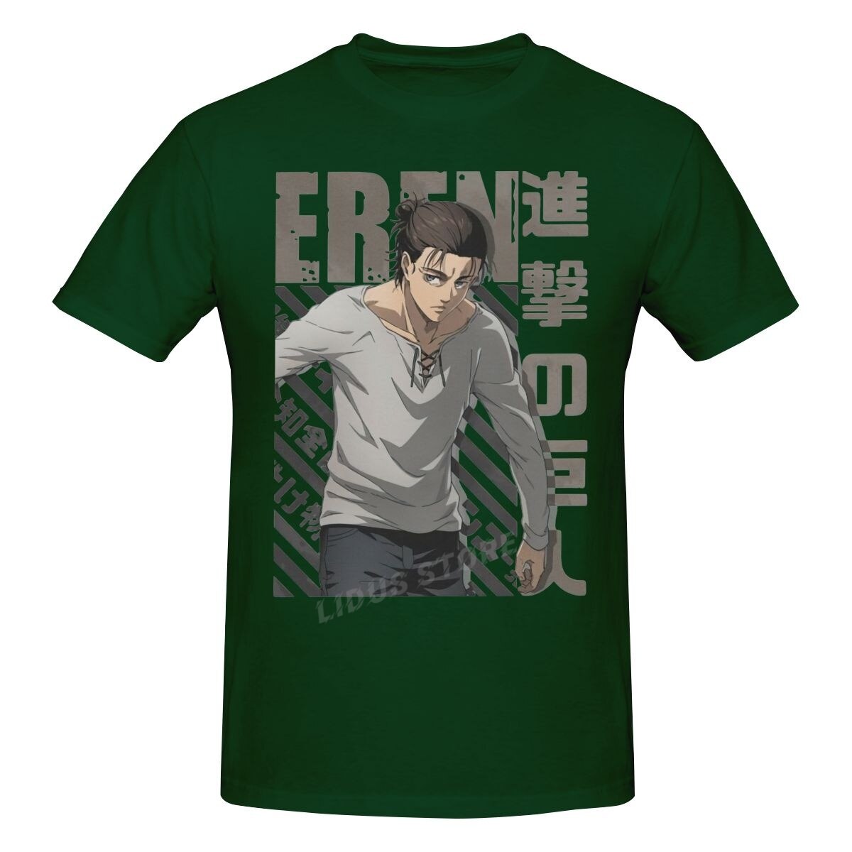 Shingeki No Kyojin Eren Yeager Jaeger Attack On Titan T shirt Harajuku ...