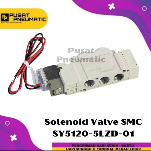 Solenoid Valve SMC SY5120-5LZD-01 Selenoid Valve SY5120 5LZD 01 DC 24 | Lazada Indonesia